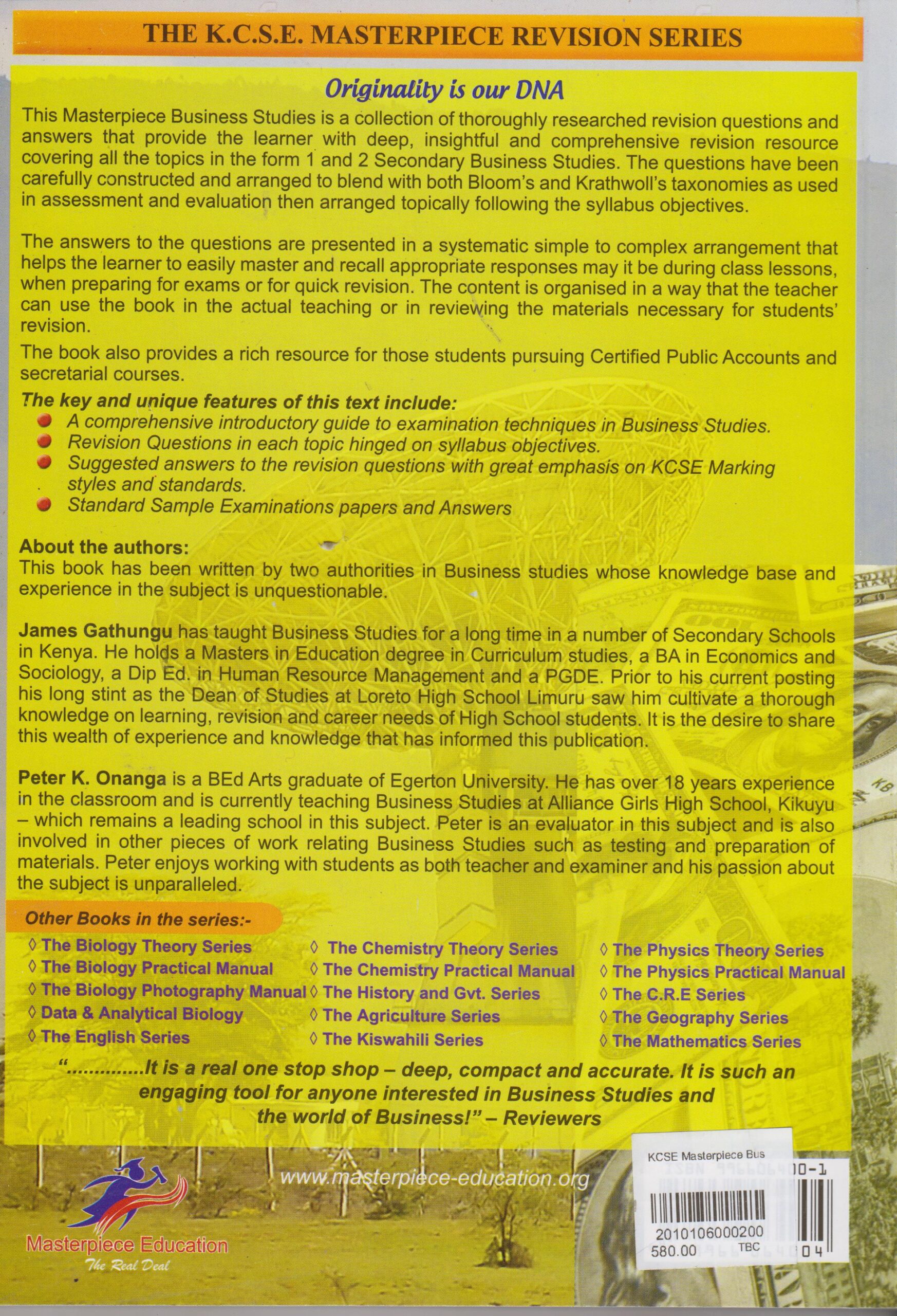 KCSE Masterpiece Revision Business Studies Form 1 2 Savanis Book Centre KCSE Masterpiece Revision Business Studies Form 1 2 Savanis Book Centre