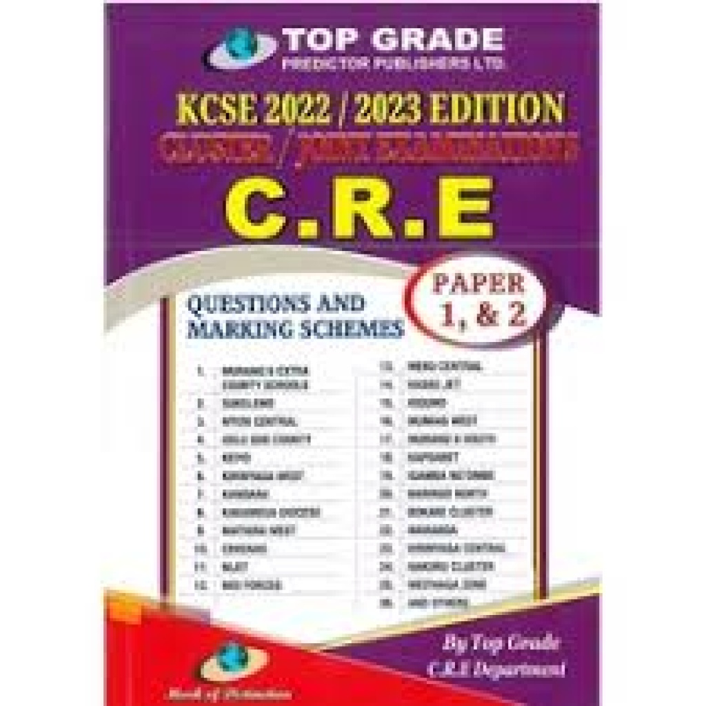 TOP GRADE KCSE CRE CLUSTER - Savanis Book Centre