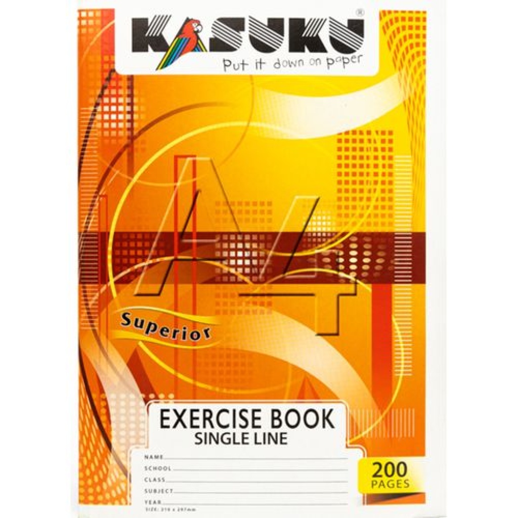 KASUKU EXERCISE BOOK 200PGS RULED A4 - Savanis Book Centre